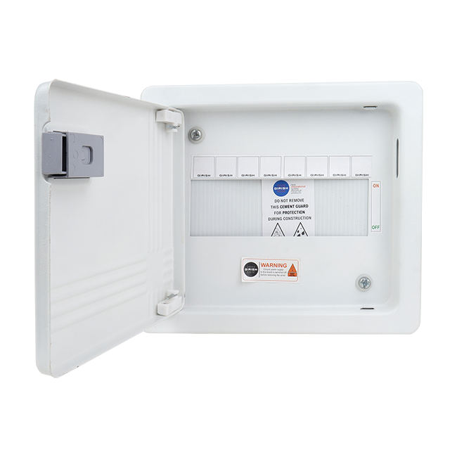 4-Way Double Door SPN Distribution Boards - Farina Series | Girish Switches