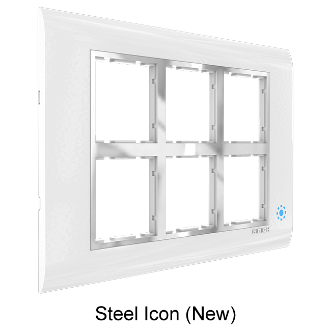 Glisten+ 12-Mod Plate - Elegant Arrangement | Girish Switches